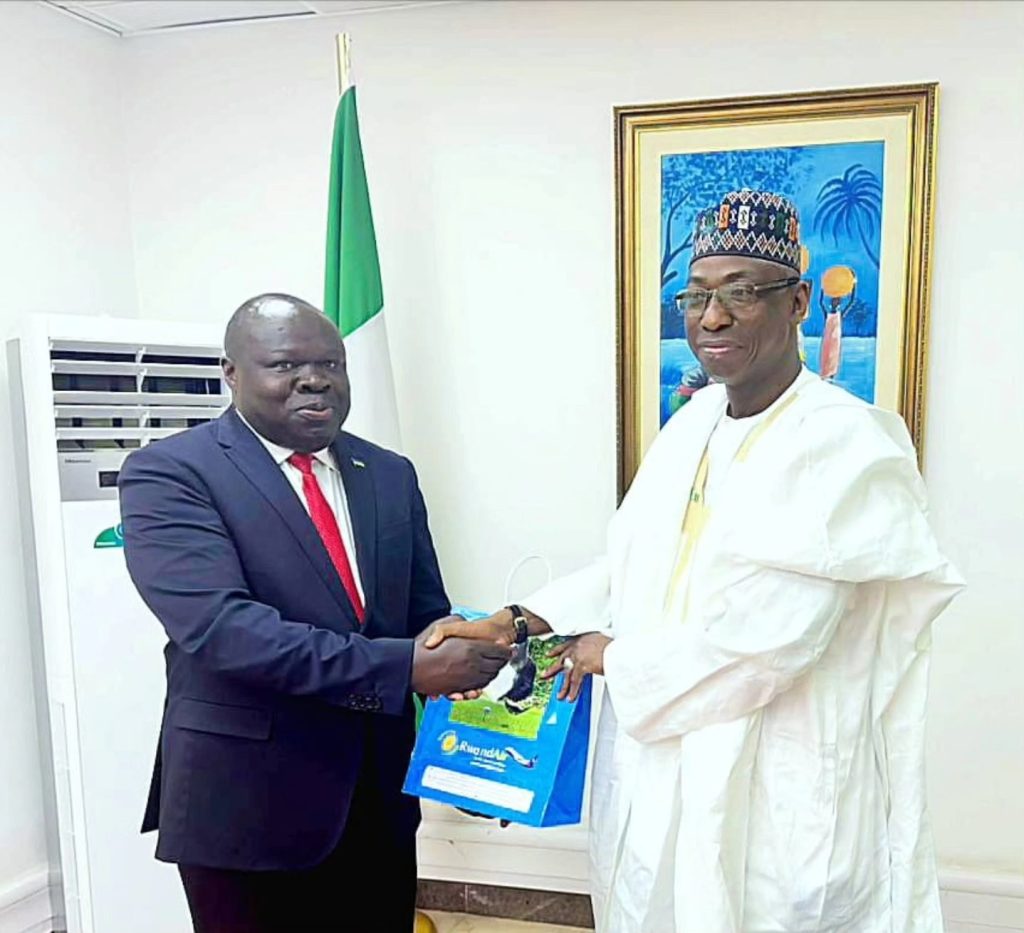 Amb. Dunoma Umar Ahmed, PhD received in farewell audience, H.E. Christophe Bazivamo. – MFA Press ...